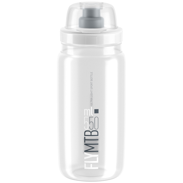 Elite Bidon fly vtt clear logo gris 550ml | 6.99 € - Culture Vélo